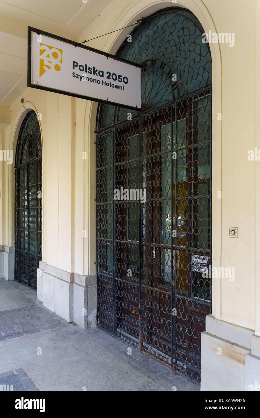 Polska 2050 party headquarters in 2022 on Kubusia Puchatka Street in ...