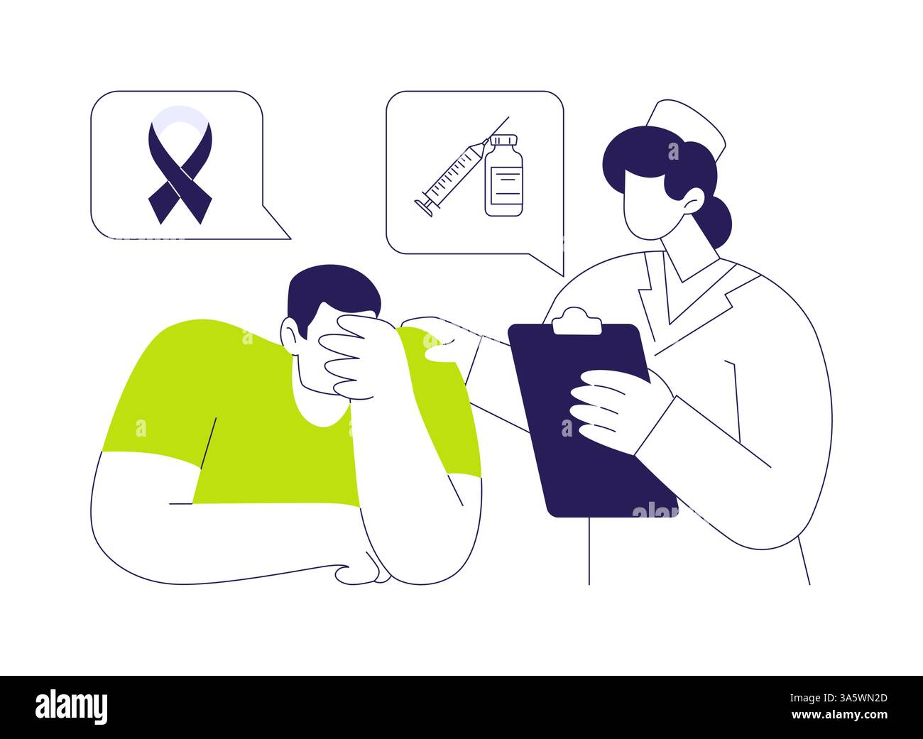 Cancer diagnosis abstract concept vector illustration Stock Vector ...