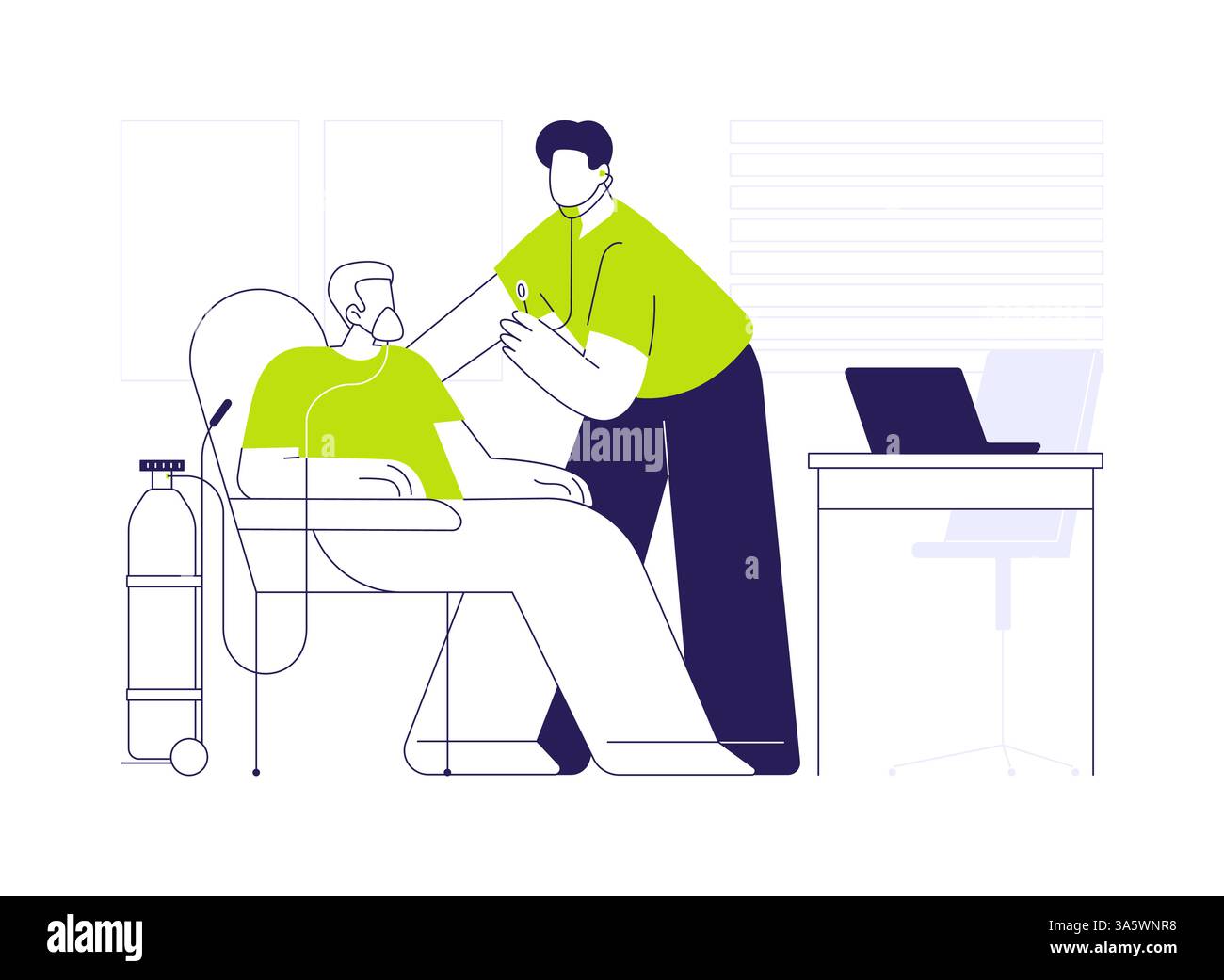 COPD treatment abstract concept vector illustration Stock Vector Image ...