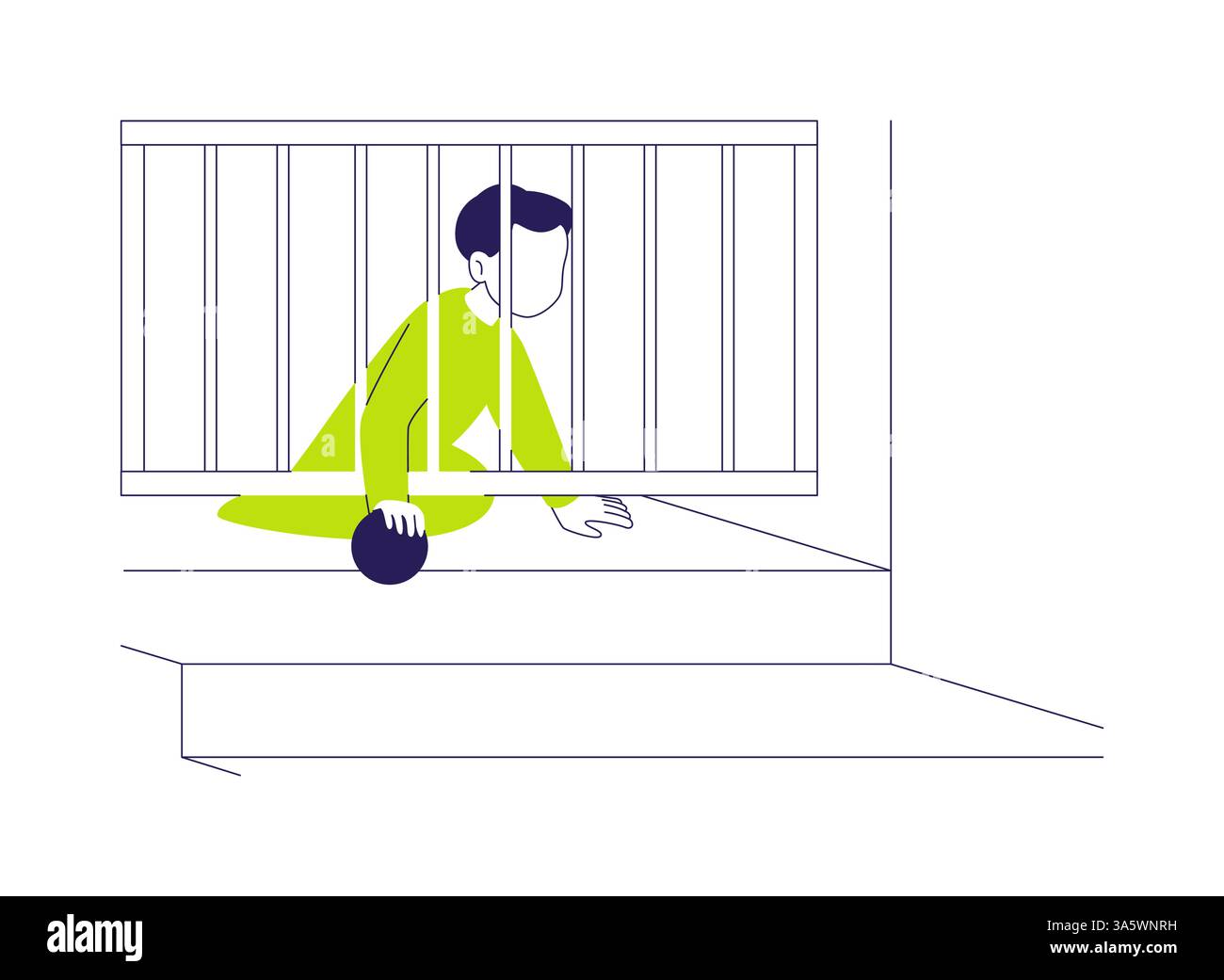 Safety gates installation abstract concept vector illustration Stock ...