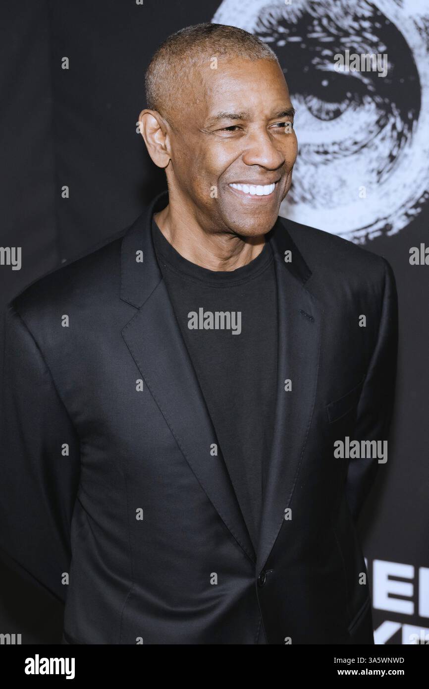 March 23, 2025, New York, Ny, United States: Denzel Washington attends ...
