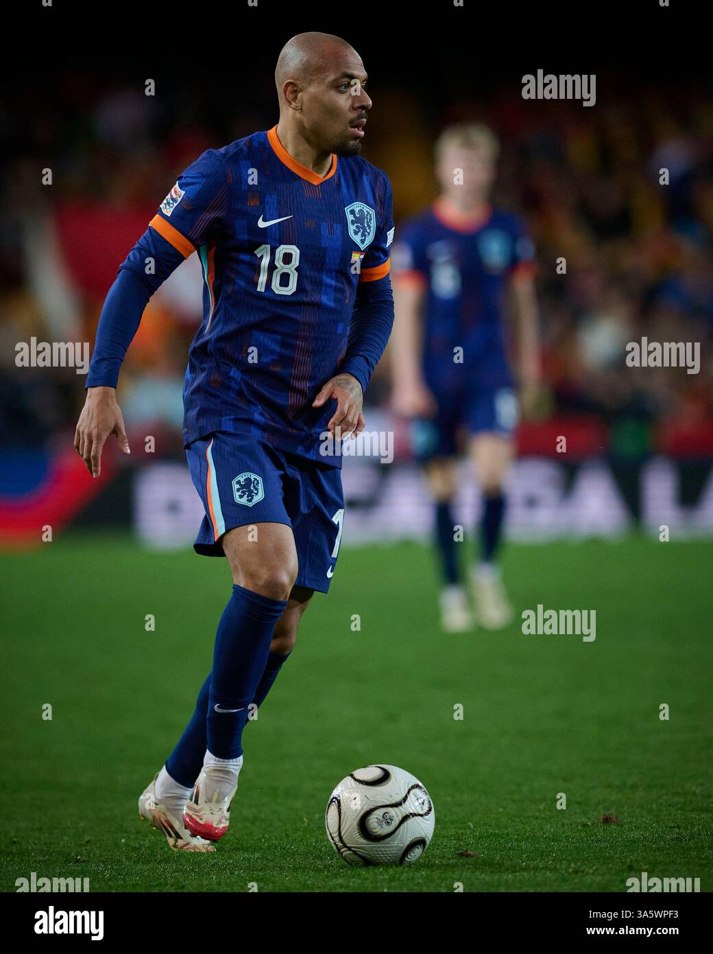 Netherlands' Donyell Malen during UEFA Nations League, Round of 8, 2nd ...