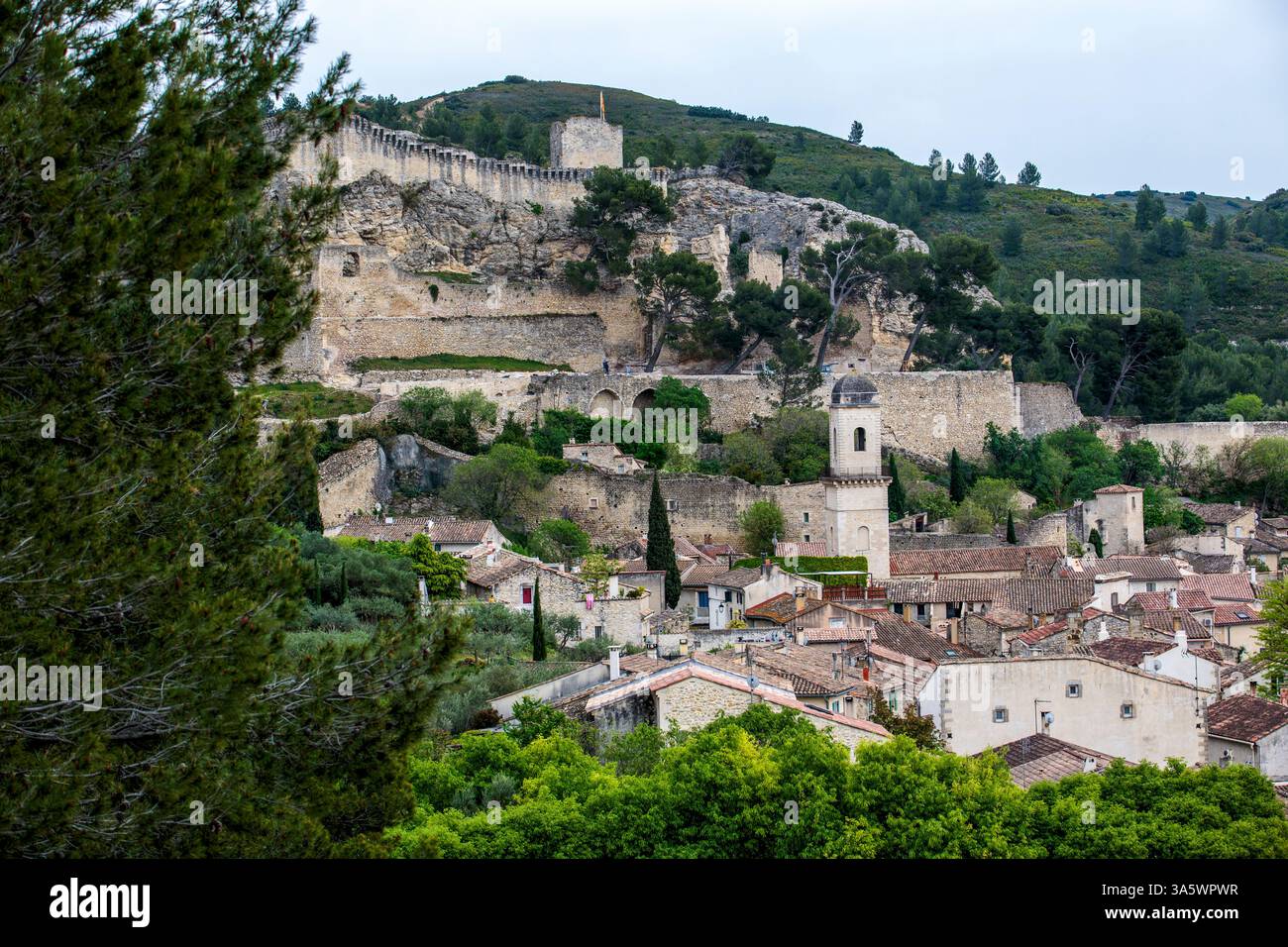 A charming medieval village in Provence, France. Boulbon features stone ...