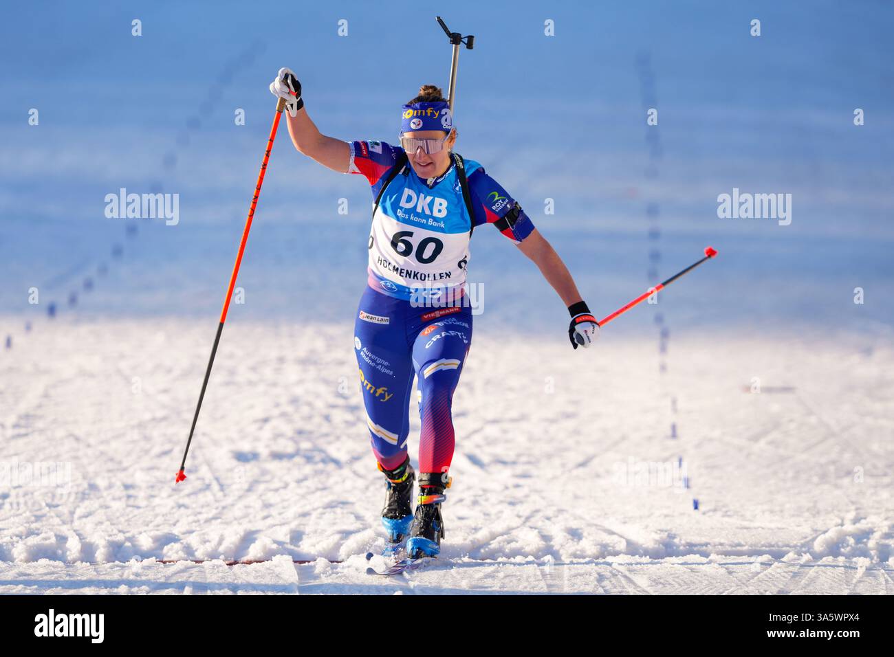 Oslo 20250321. Julia Simon from France during the women's 7.5 km ...