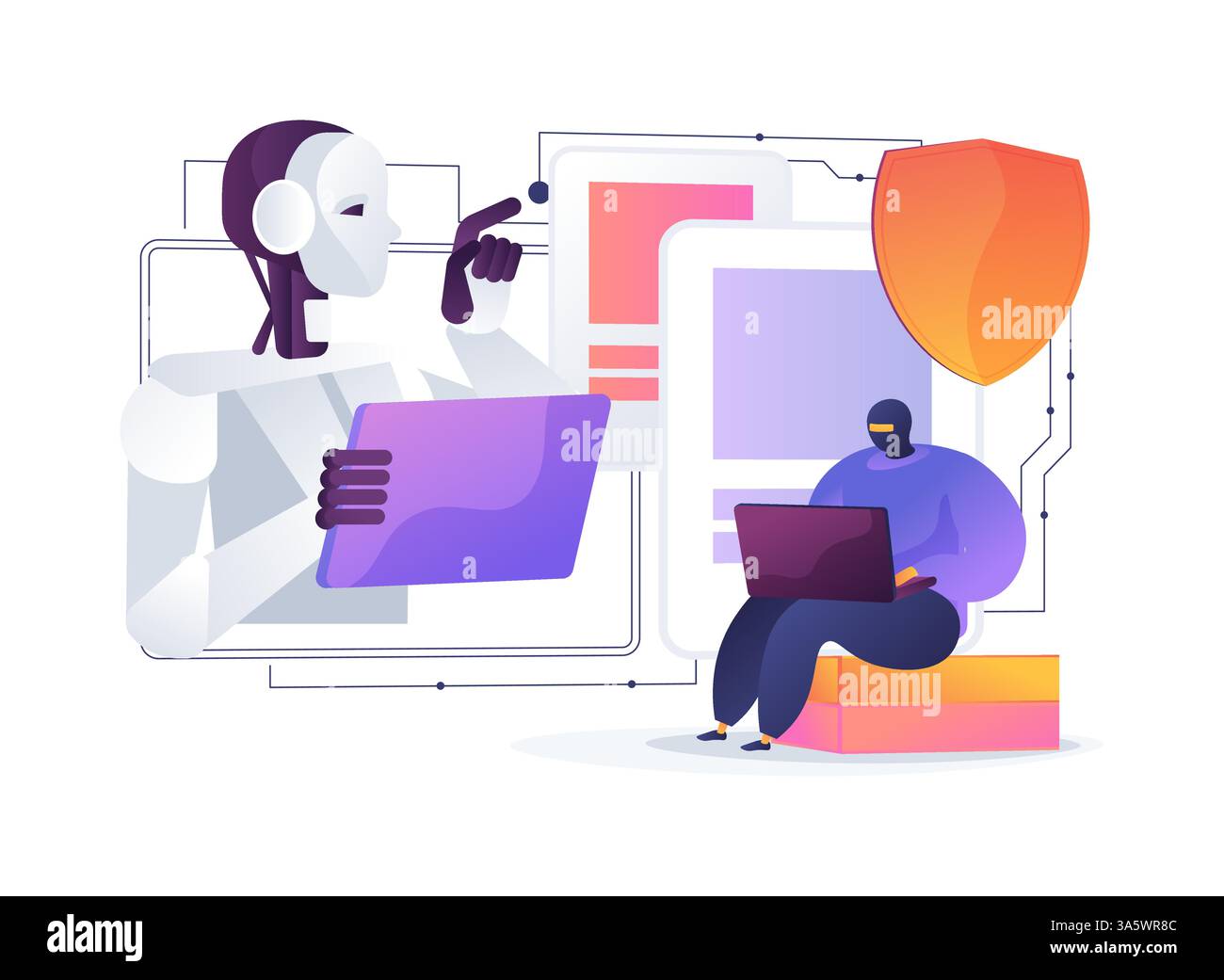 Ai Powered Fraud Detection Abstract Concept Vector Illustration Stock Vector Image And Art Alamy