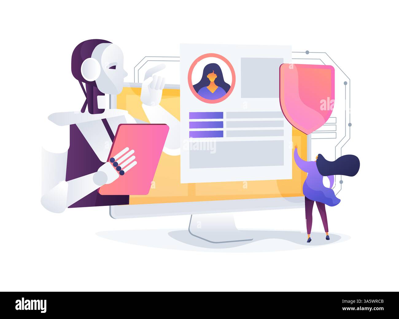 AI-Driven Policy Recommendations abstract concept vector illustration ...