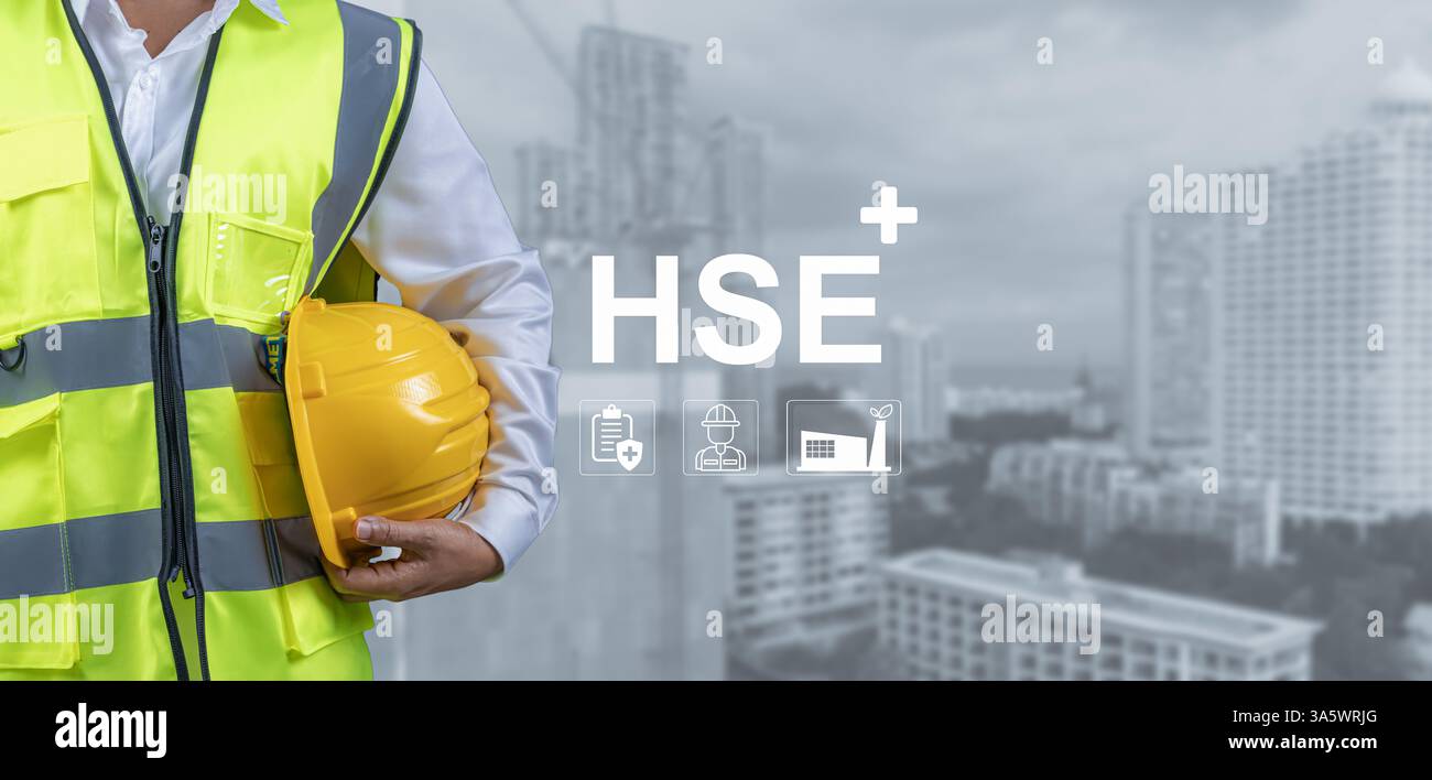 HSE, Health safety environment concept, Standard safe industrial work ...