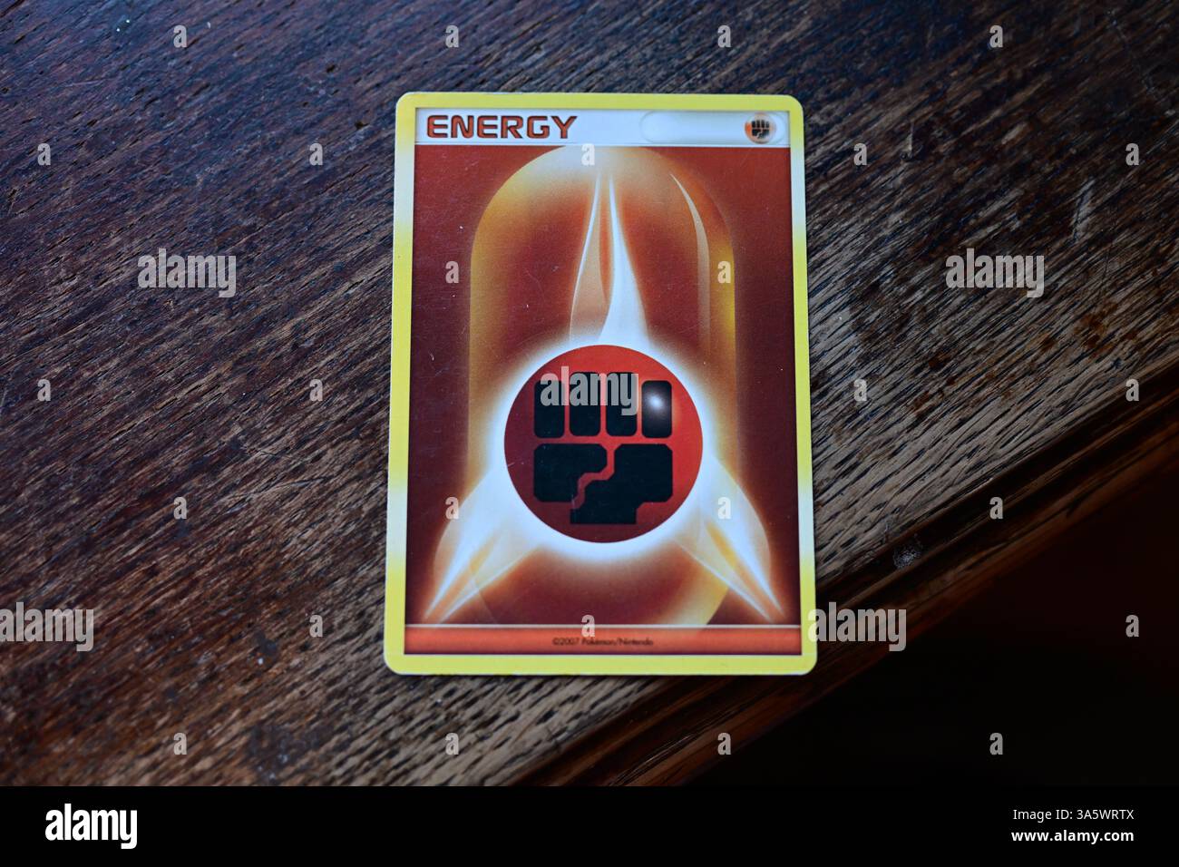 Vittsjö, Skåne, Sweden. March 23 2025. Pokemon cards. Fighting Energy ...