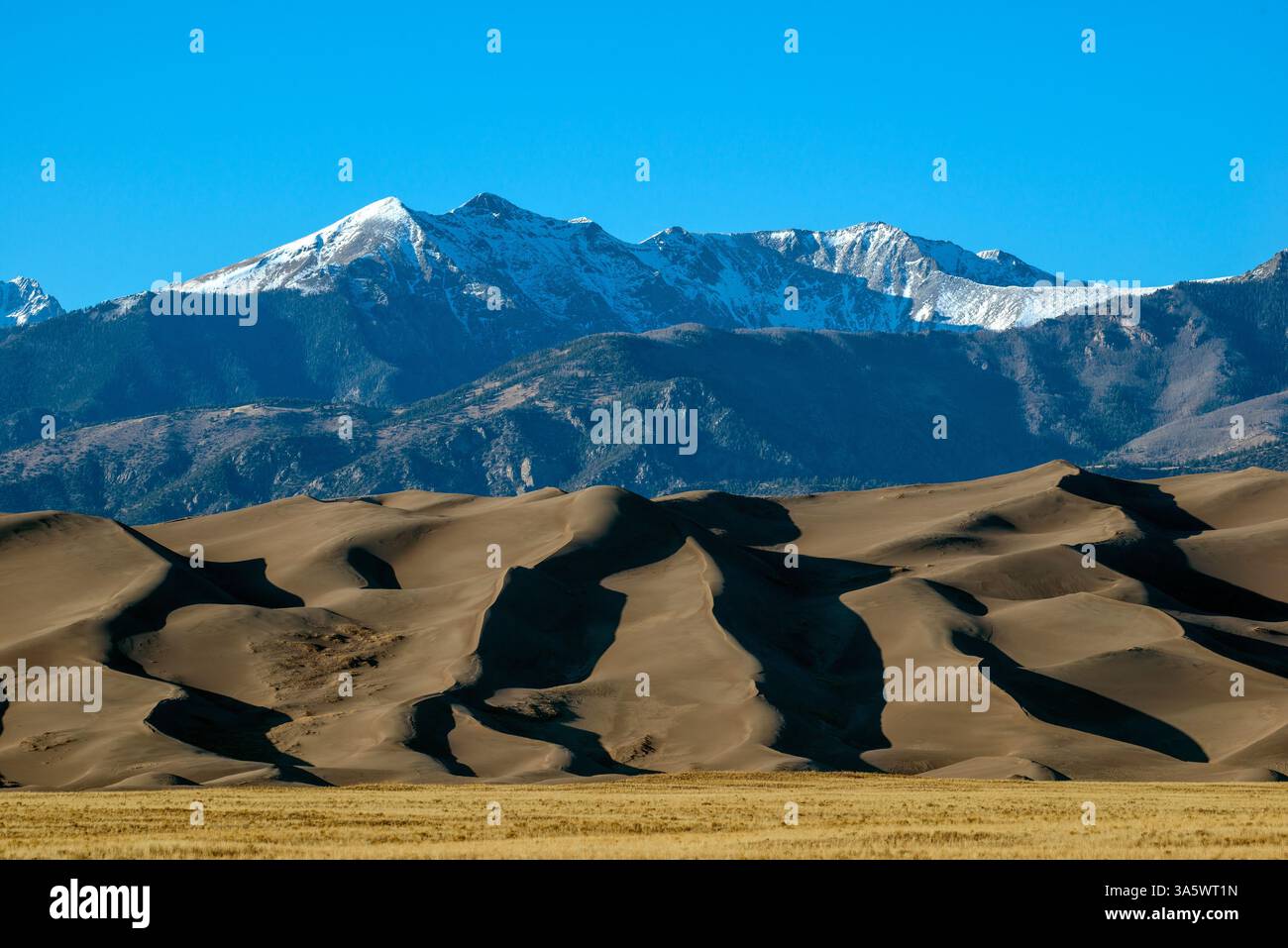 Great Sand Dunes National Park and Preserve located in the San Luis ...