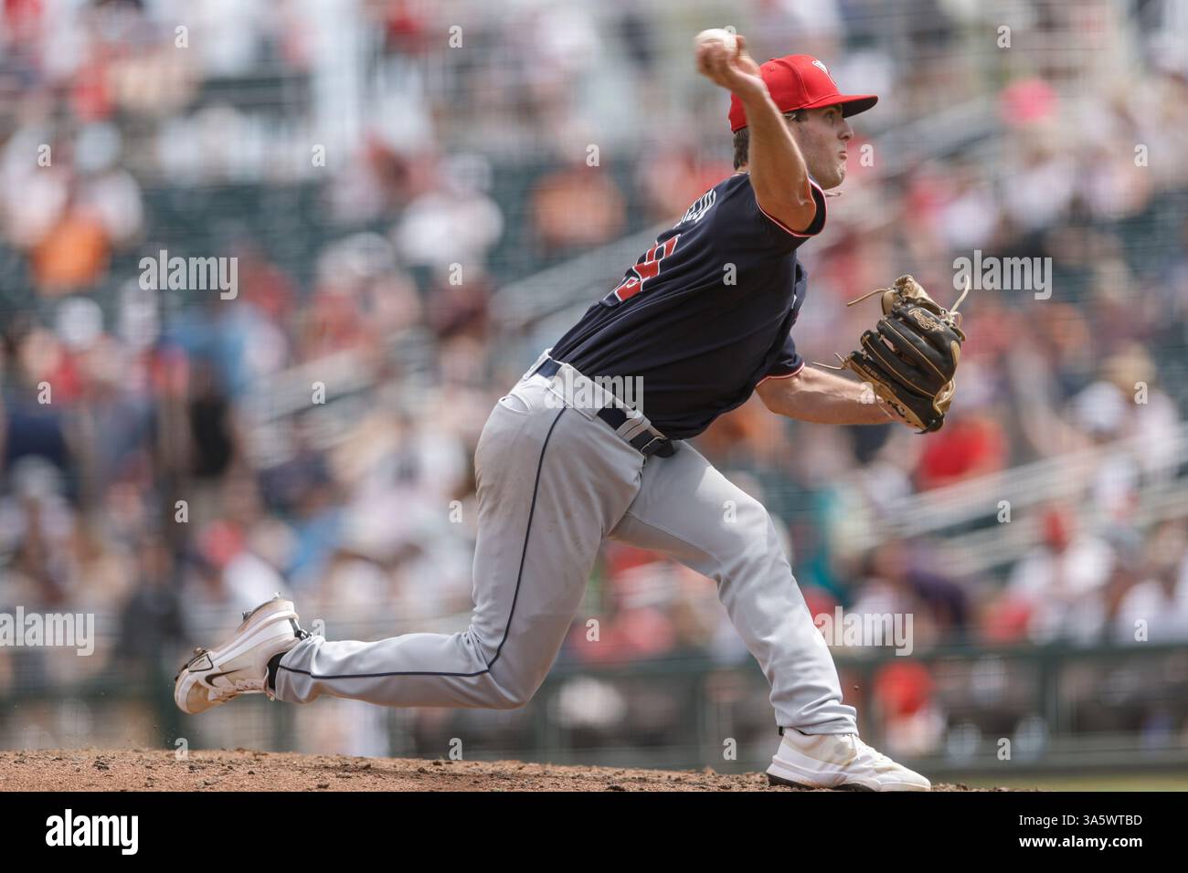 Goodyear, AZ. USA; Cleveland Guardians pitcher Josh Harlow (29 ...