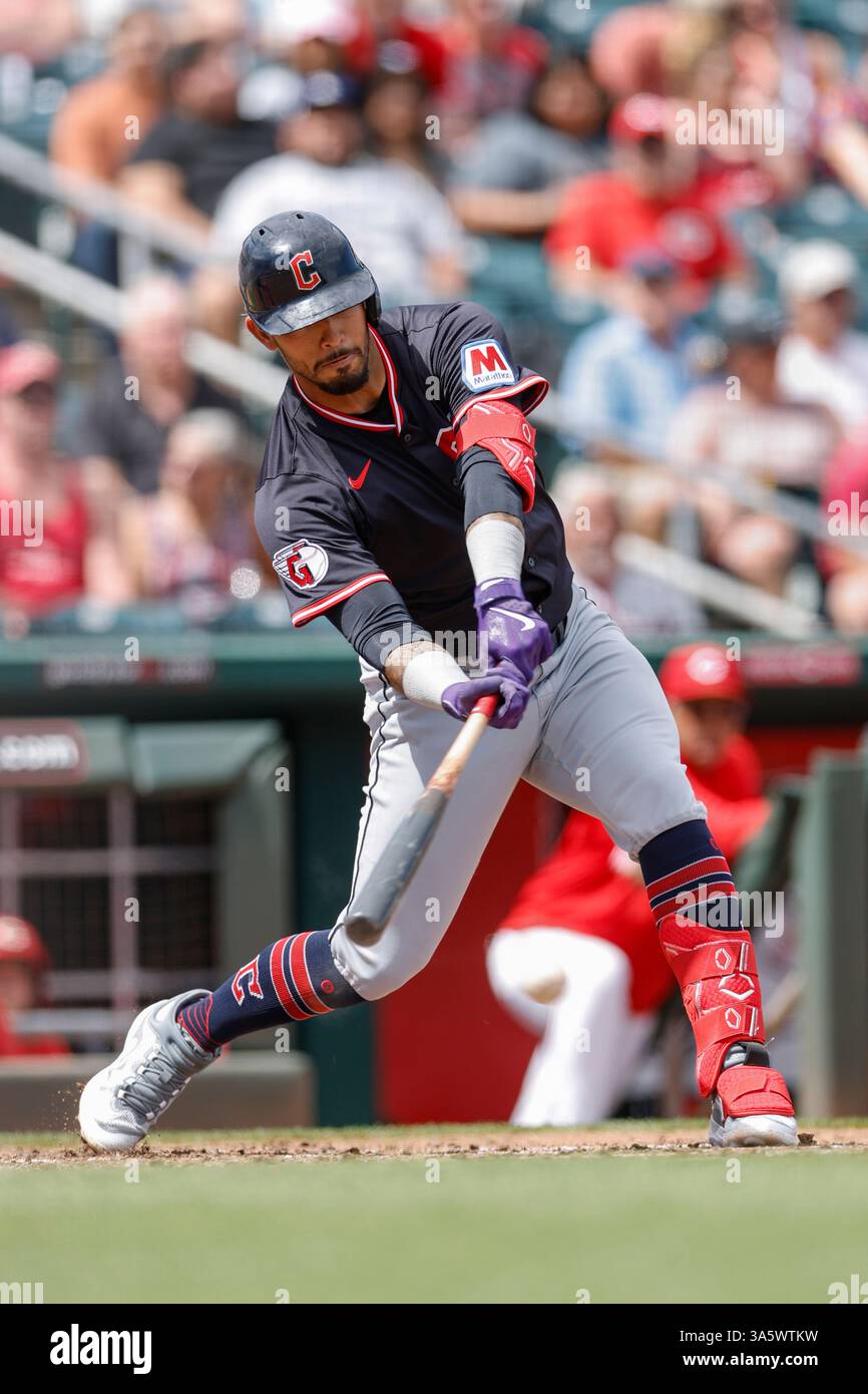 Goodyear, AZ. USA; Cleveland Guardians third base Gabriel Arias (13 ...