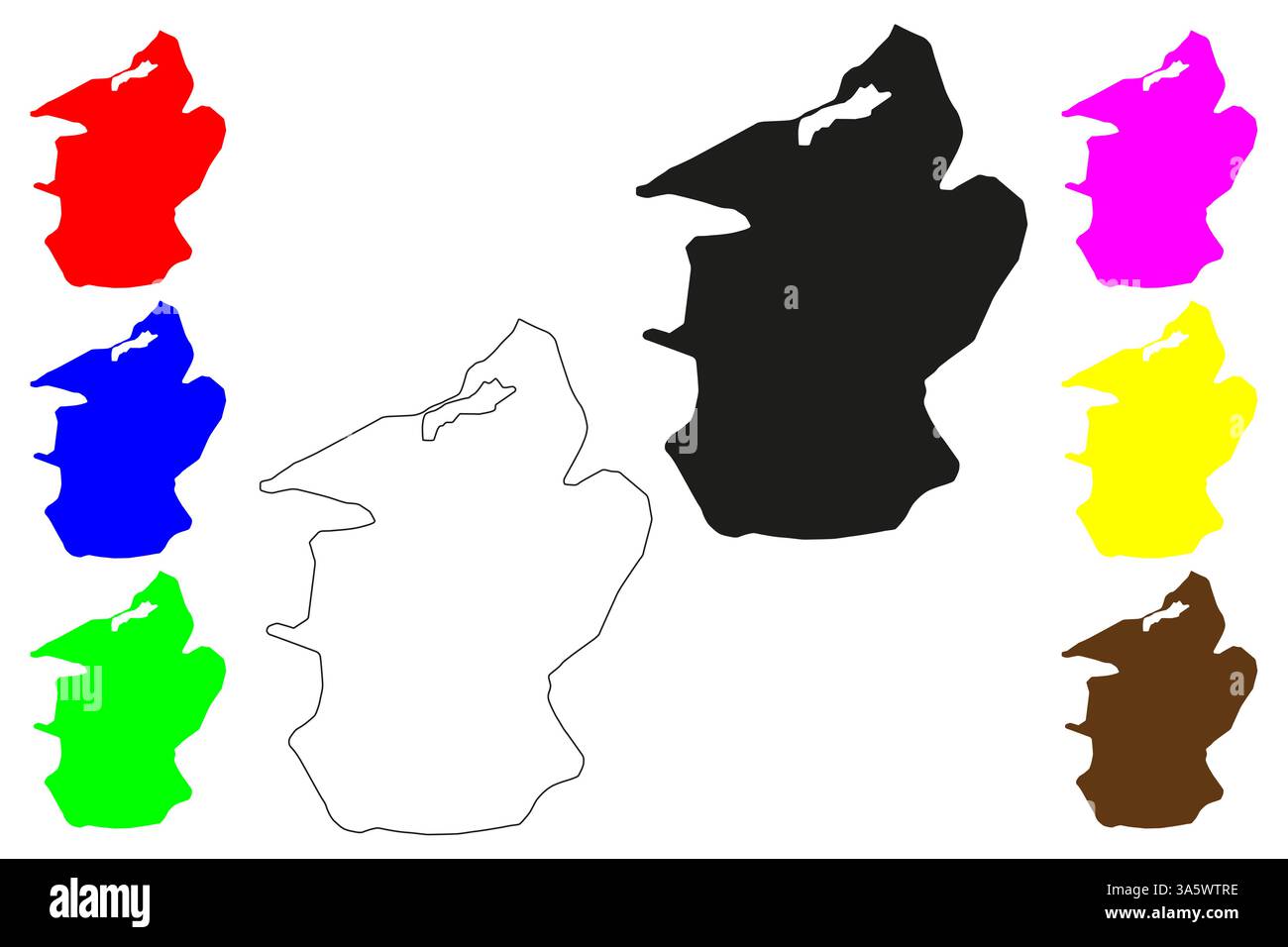 Bundi city (Republic of India, State of Rajasthan) map vector ...