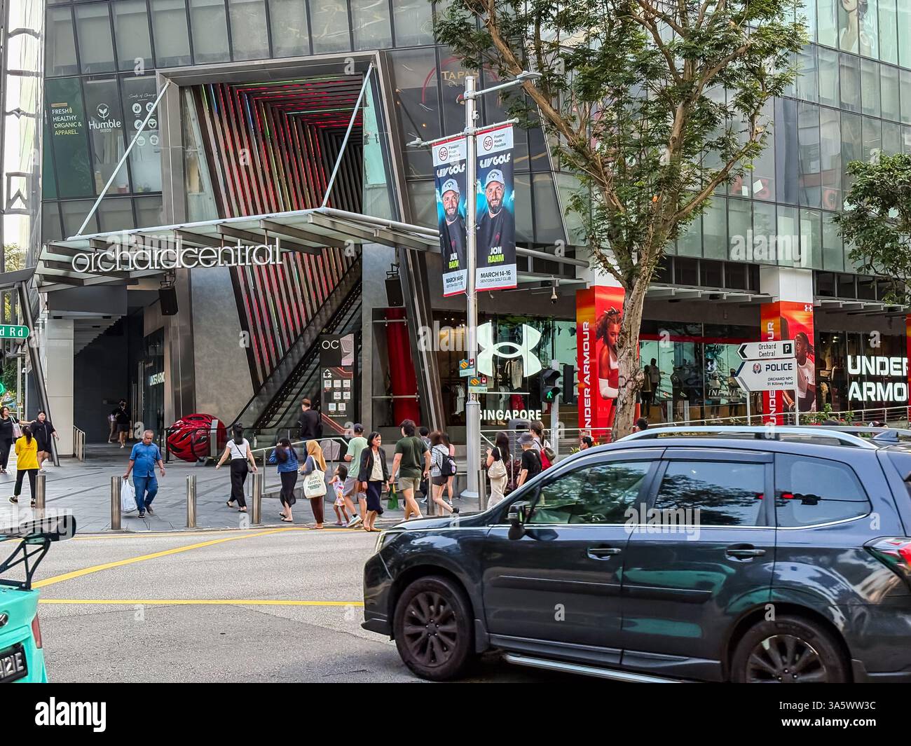 Orchard Central is a contemporary shopping mall in Singapore with a ...