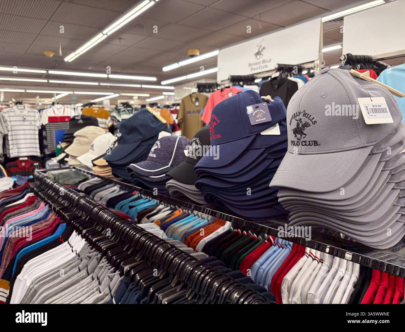 Apparel section in Mustafa Centre selling polo shirts and polo club ...