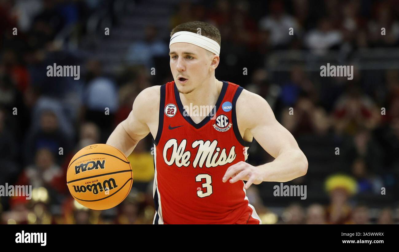 Mississippi's Sean Pedulla during the second round of the NCAA college ...