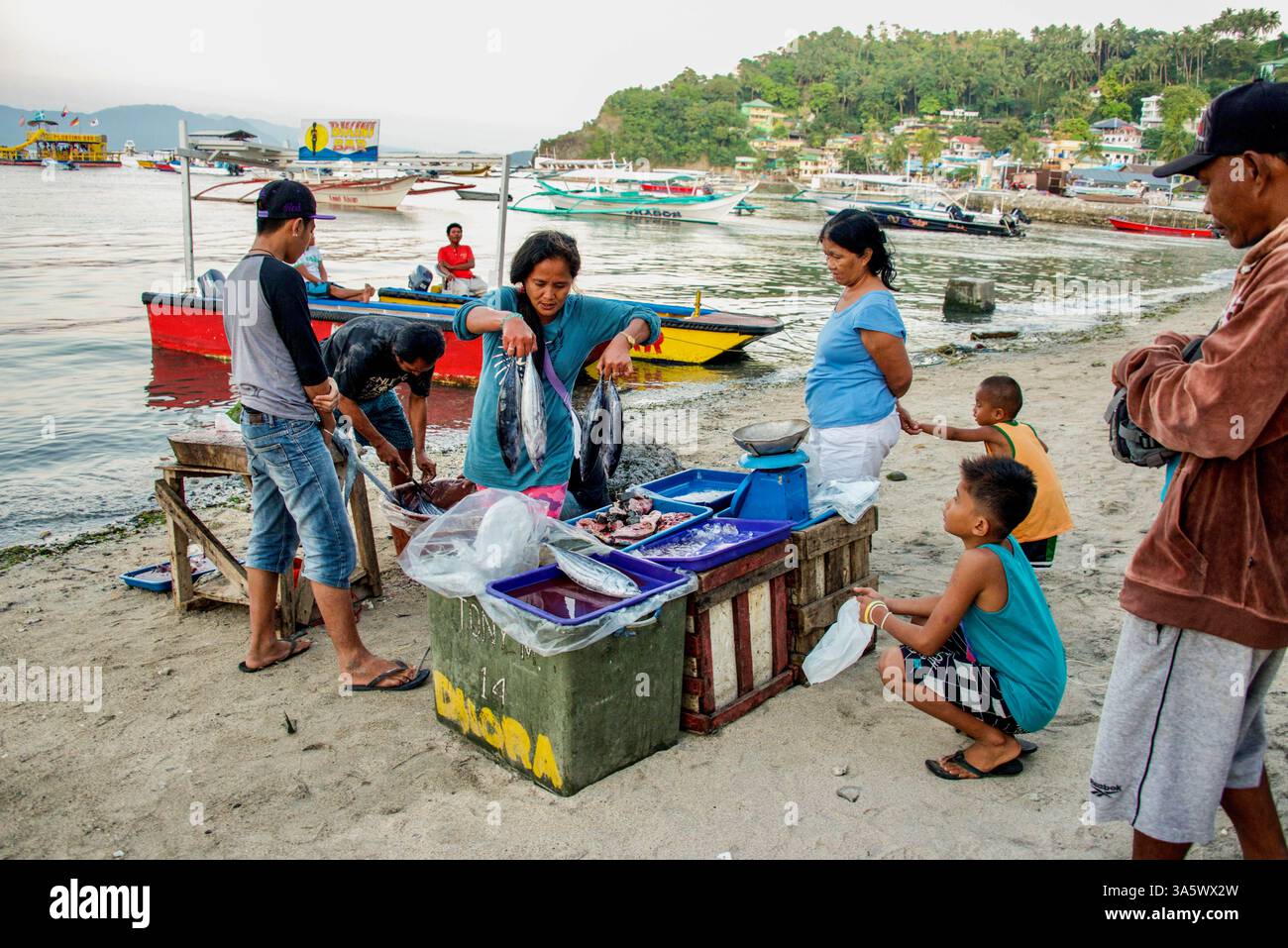 Come evening the beach comes alive with fish sellers and ad hoc ...