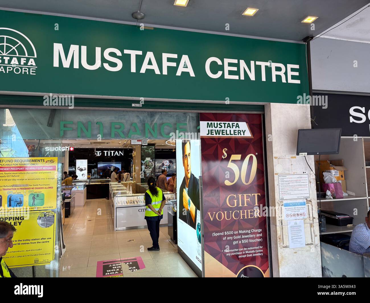 This is the Mustafa Centre in Singapore. It is a popular shopping ...