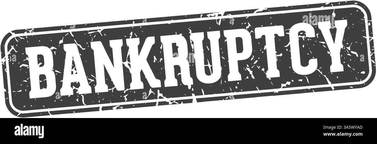 bankruptcy stamp. bankruptcy rectangular sign isolated on transparent ...