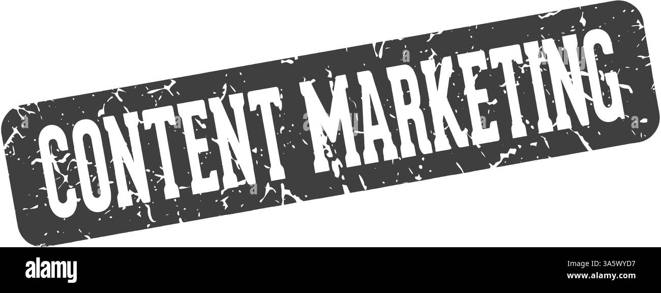 content marketing stamp. content marketing rectangular sign isolated on ...