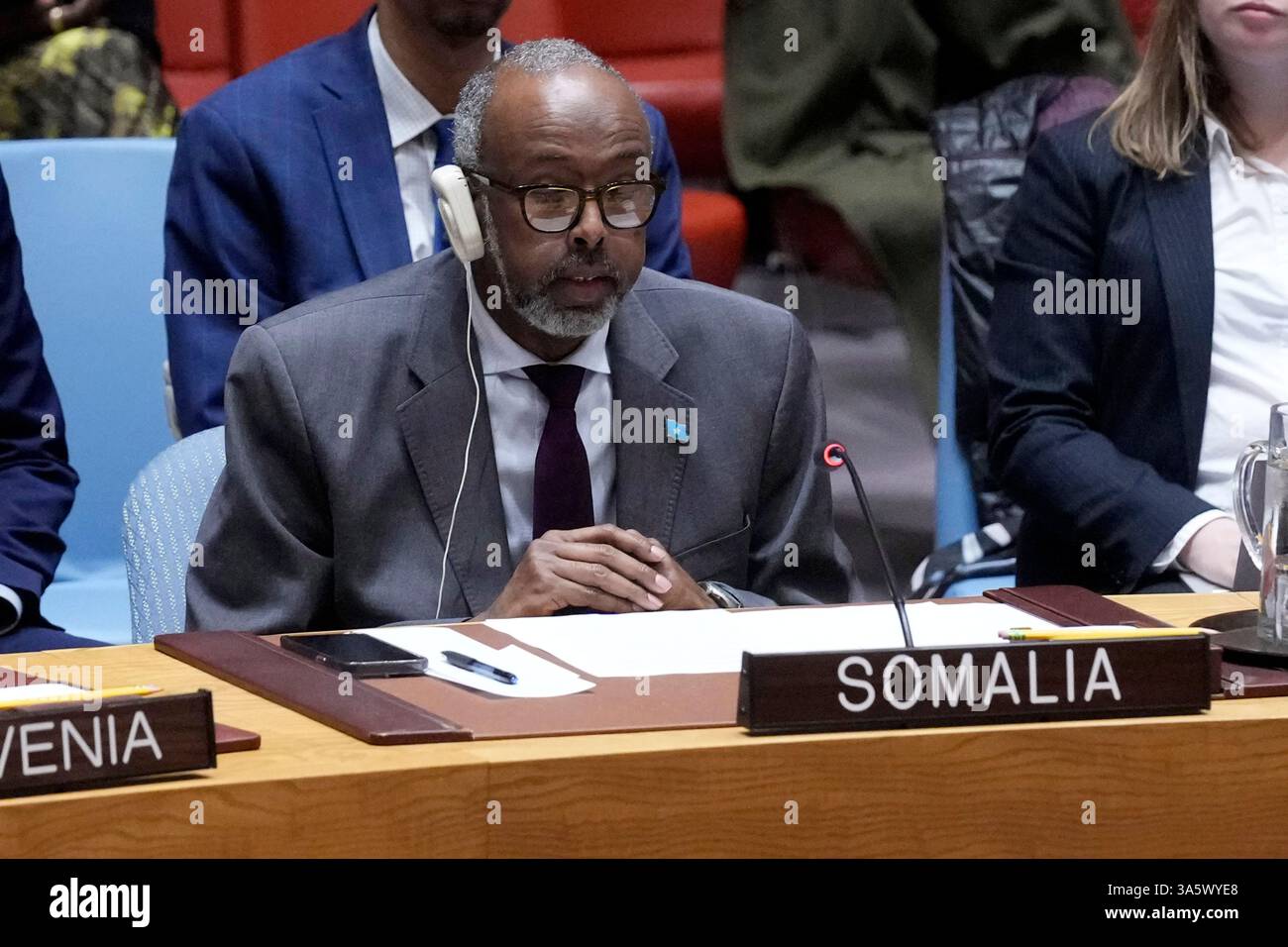 Somalia Un Ambassador Abukar Dahir Osman addresses the United Nations ...