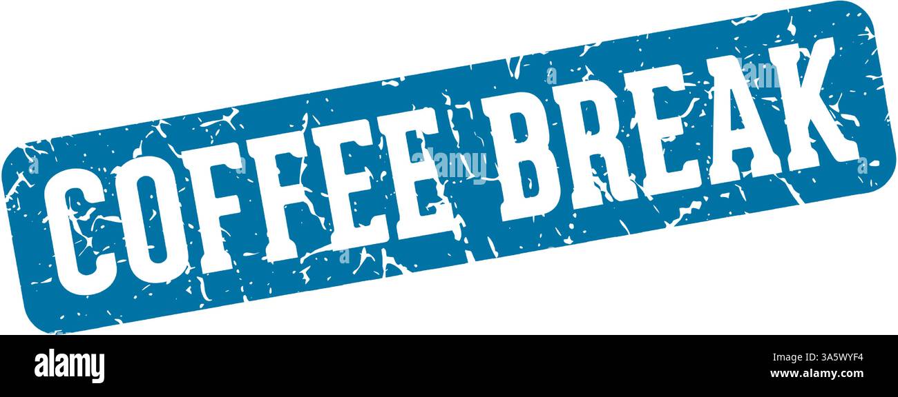 coffee break stamp. coffee break rectangular sign isolated on ...