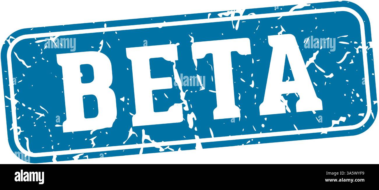 beta stamp. beta rectangular sign isolated on transparent background ...