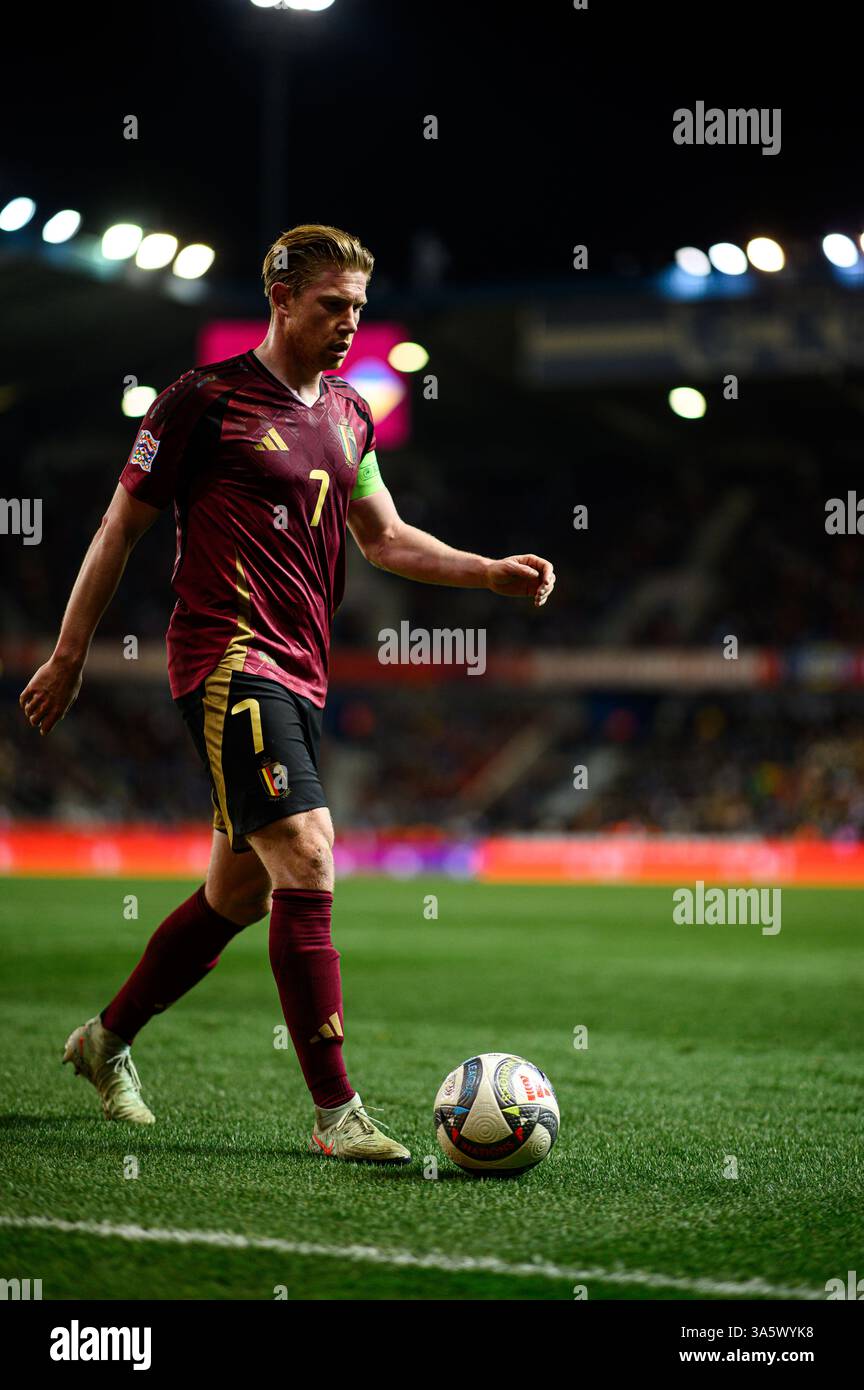 GENK, BELGIUM - 23 MARCH, 2025: Kevin De Bruyne - The football match of ...