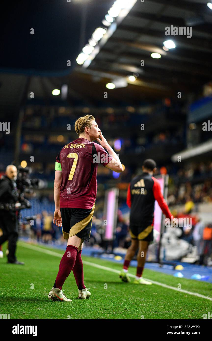 GENK, BELGIUM - 23 MARCH, 2025: Kevin De Bruyne - The football match of ...
