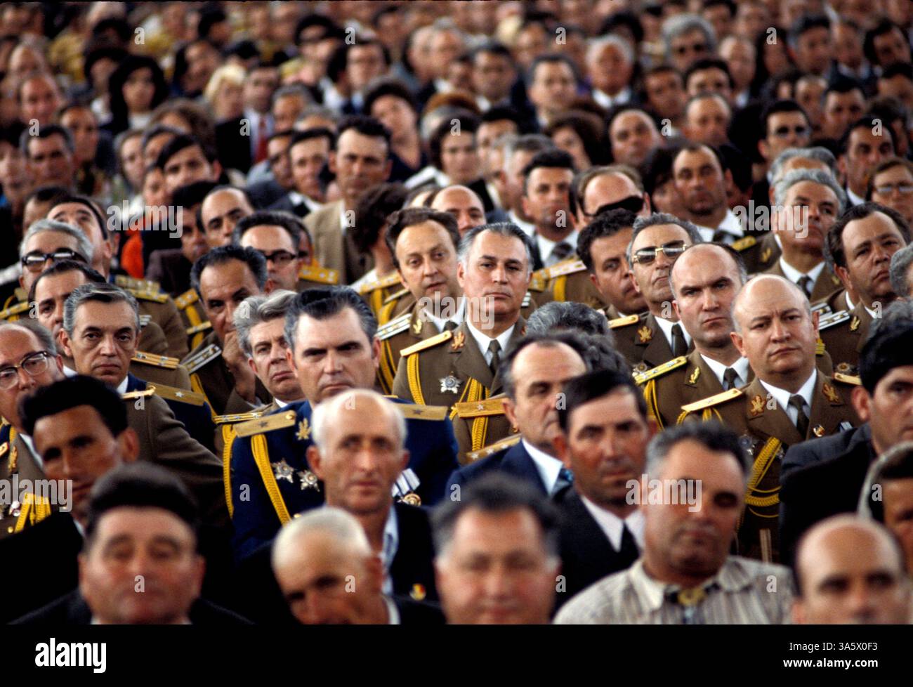 May 09, 1977; Bucharest, ROMANIA; People of Romania celebrate the 100th ...