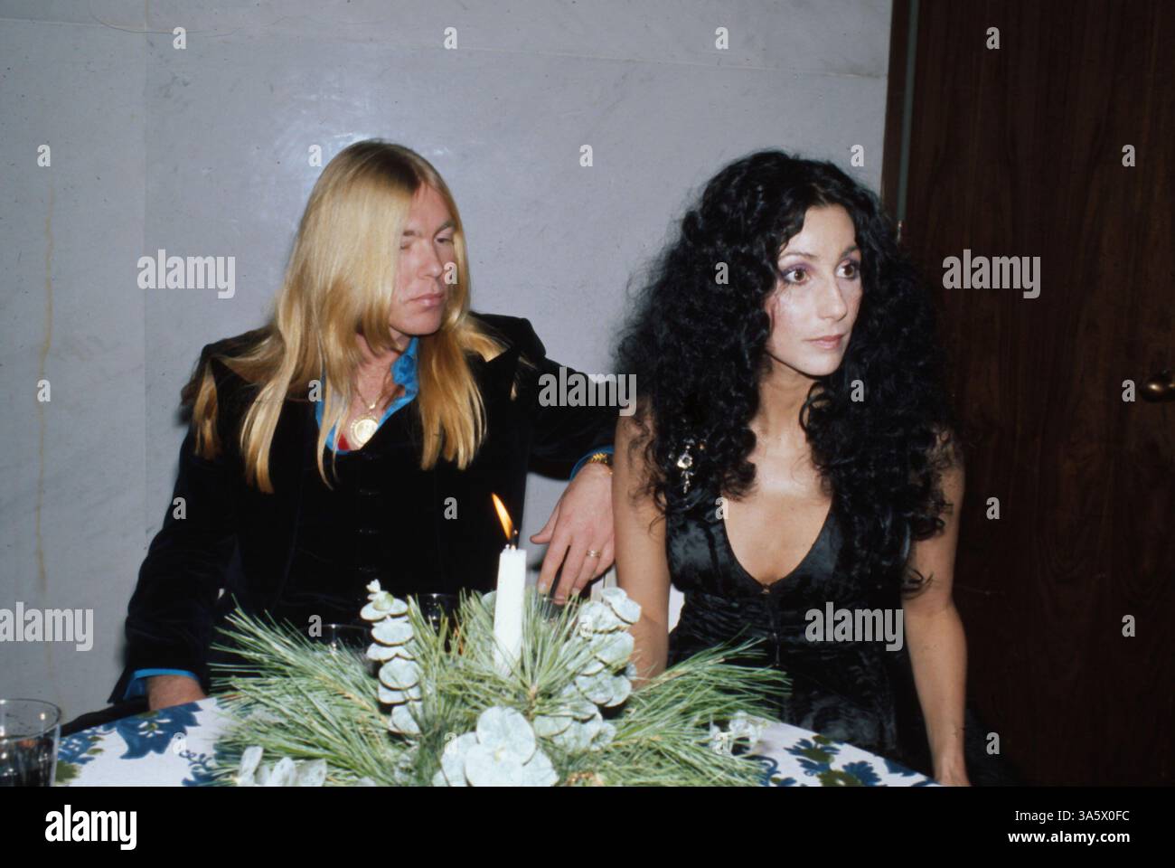 Jan 16, 1977; New York, NY, USA; Singer GREGG ALLMAN with Singer ...