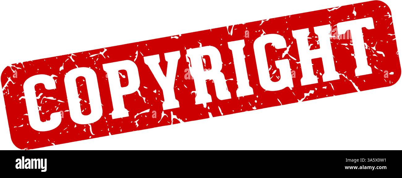 copyright stamp. copyright rectangular sign isolated on transparent ...