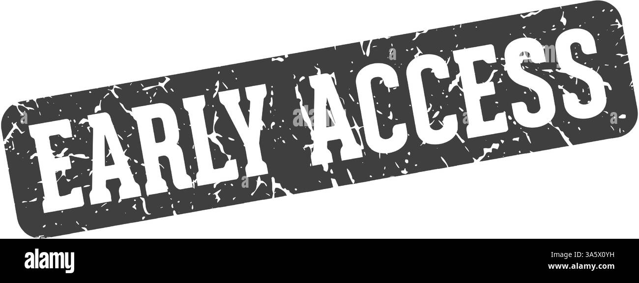 early access stamp. early access rectangular sign isolated on ...