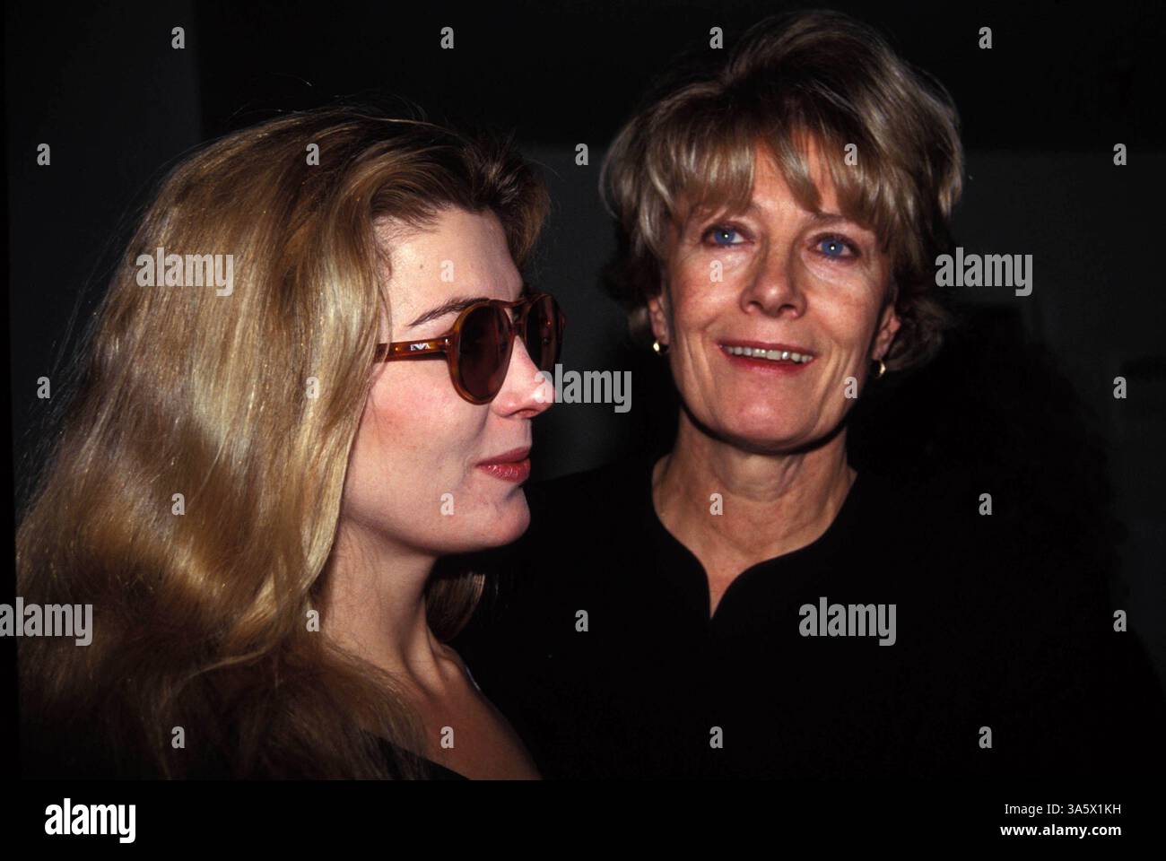 NATASHA RICHARDSON with mother VANESSA REDGAVE 1993.Photo by Henry ...