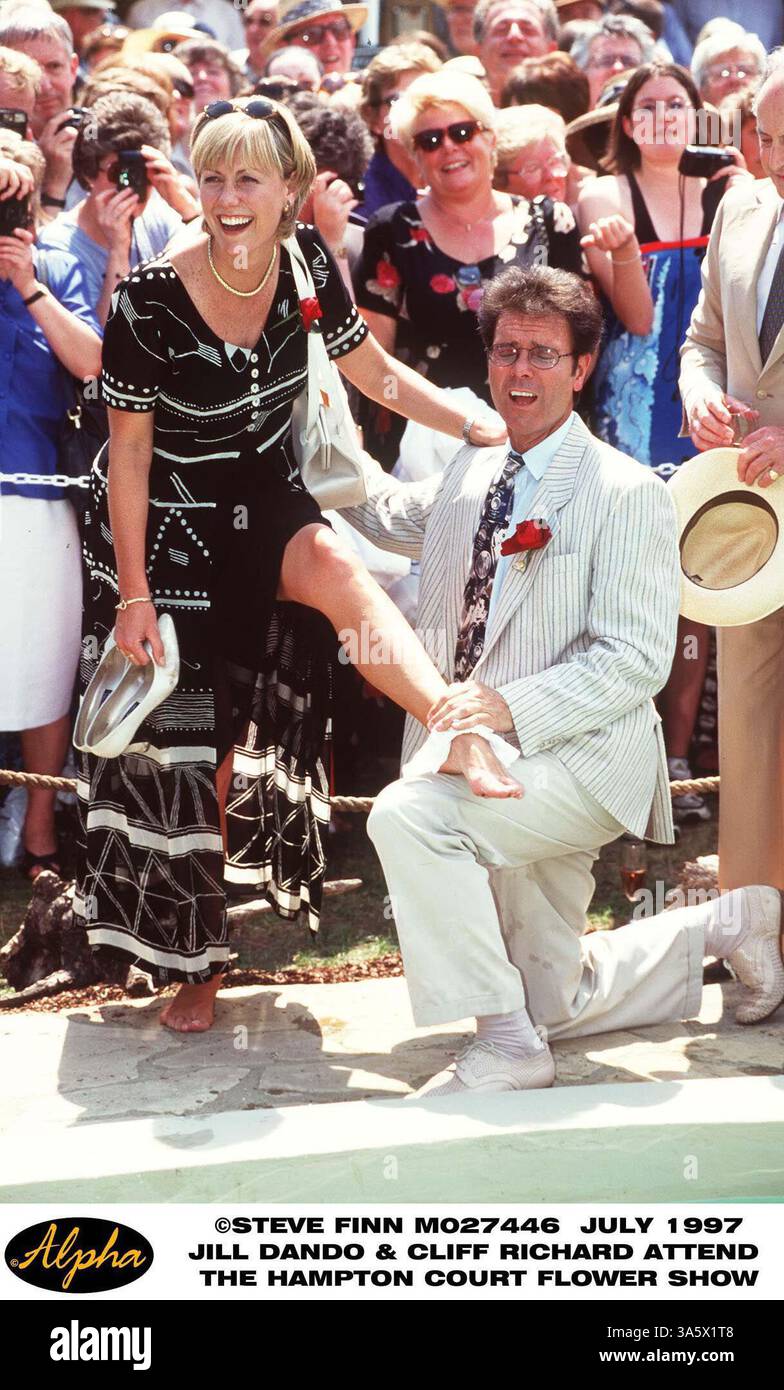 Dec. 1, 1997 - London, ENGLAND - JULY 1997 JILL DANDO AND CLIFF RICHARD ...