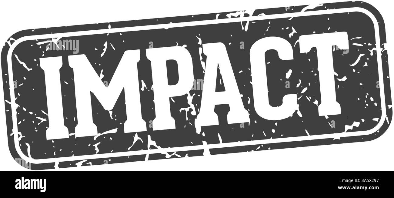 impact stamp. impact rectangular sign isolated on transparent ...