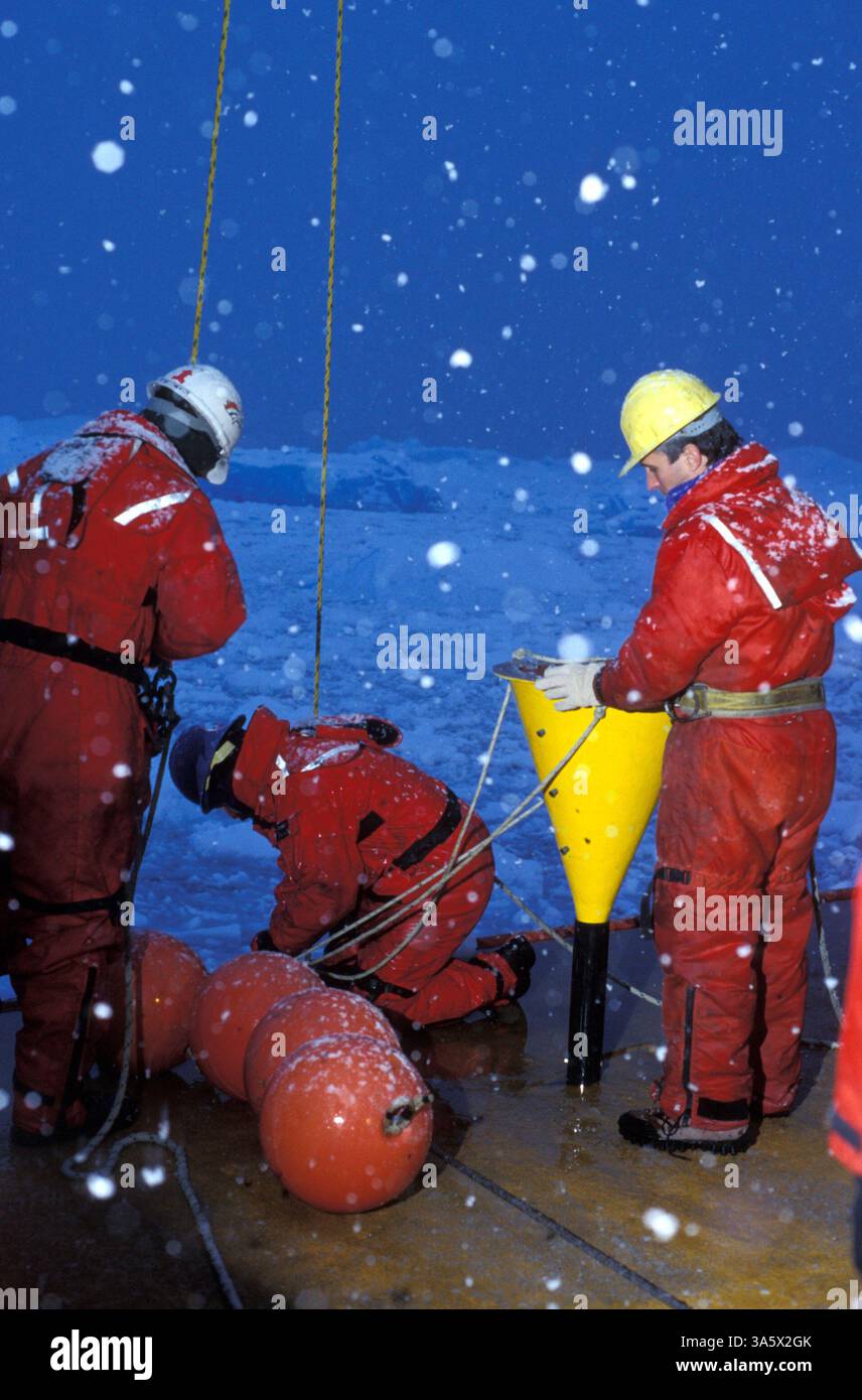 Apr 01, 1999; At Sea, ANTARCTICA; Scientists aboard the NSF research ...
