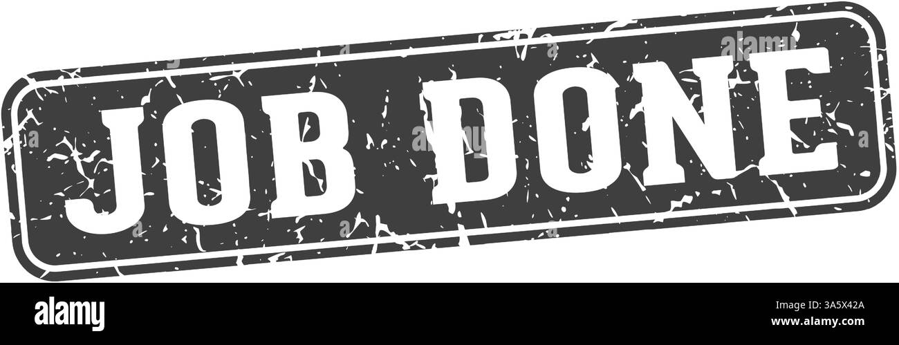 job done stamp. job done rectangular sign isolated on transparent ...