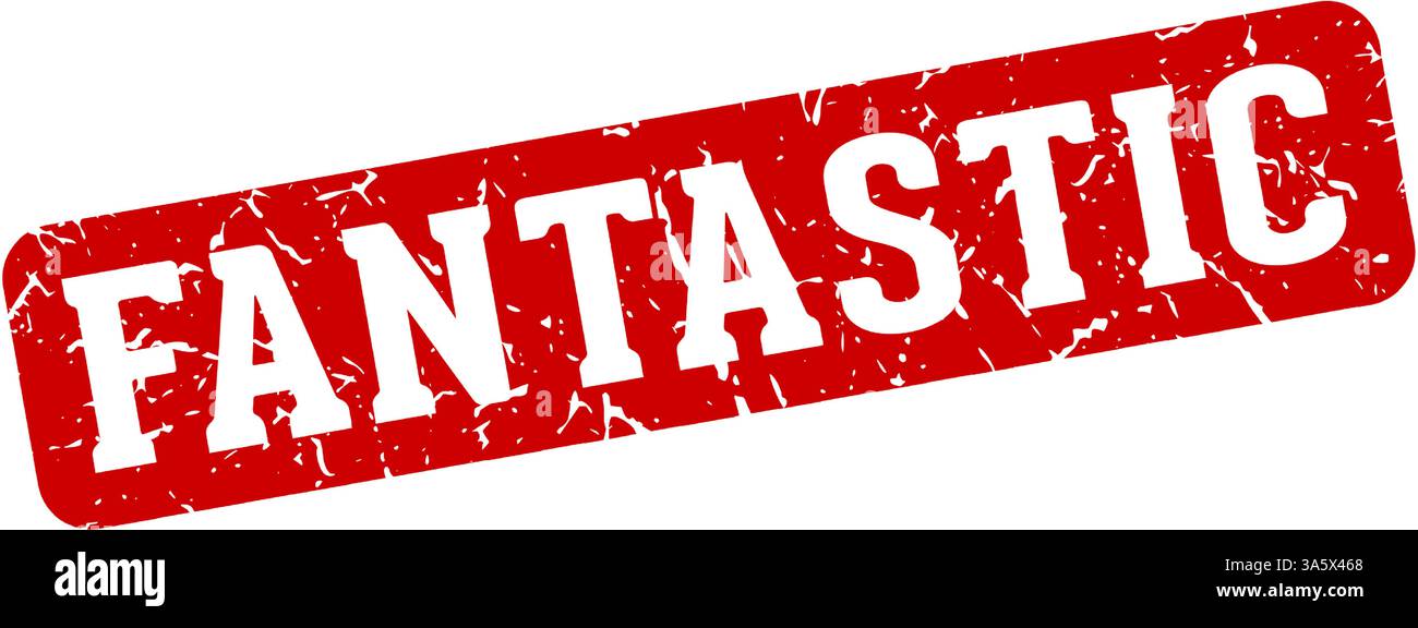 fantastic stamp. fantastic rectangular sign isolated on transparent ...