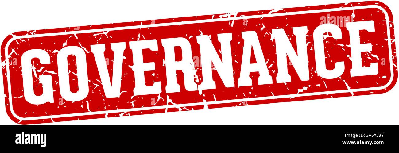 governance stamp. governance rectangular sign isolated on transparent ...