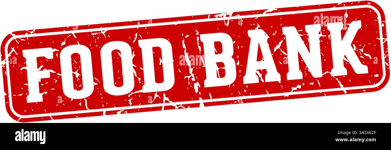 food bank stamp. food bank rectangular sign isolated on transparent ...