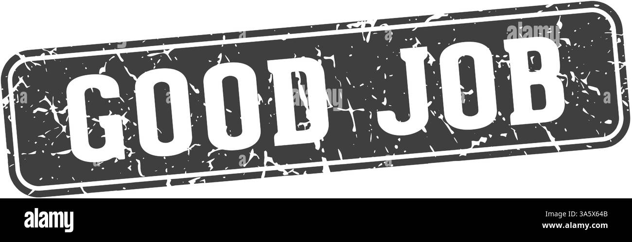 good job stamp. good job rectangular sign isolated on transparent ...