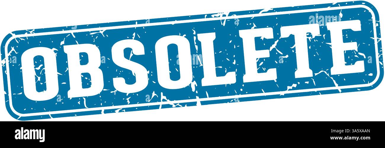 obsolete stamp. obsolete rectangular sign isolated on transparent ...