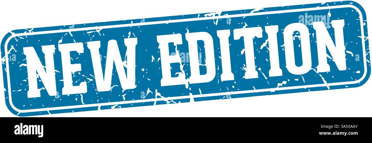 new edition stamp. new edition rectangular sign isolated on transparent ...