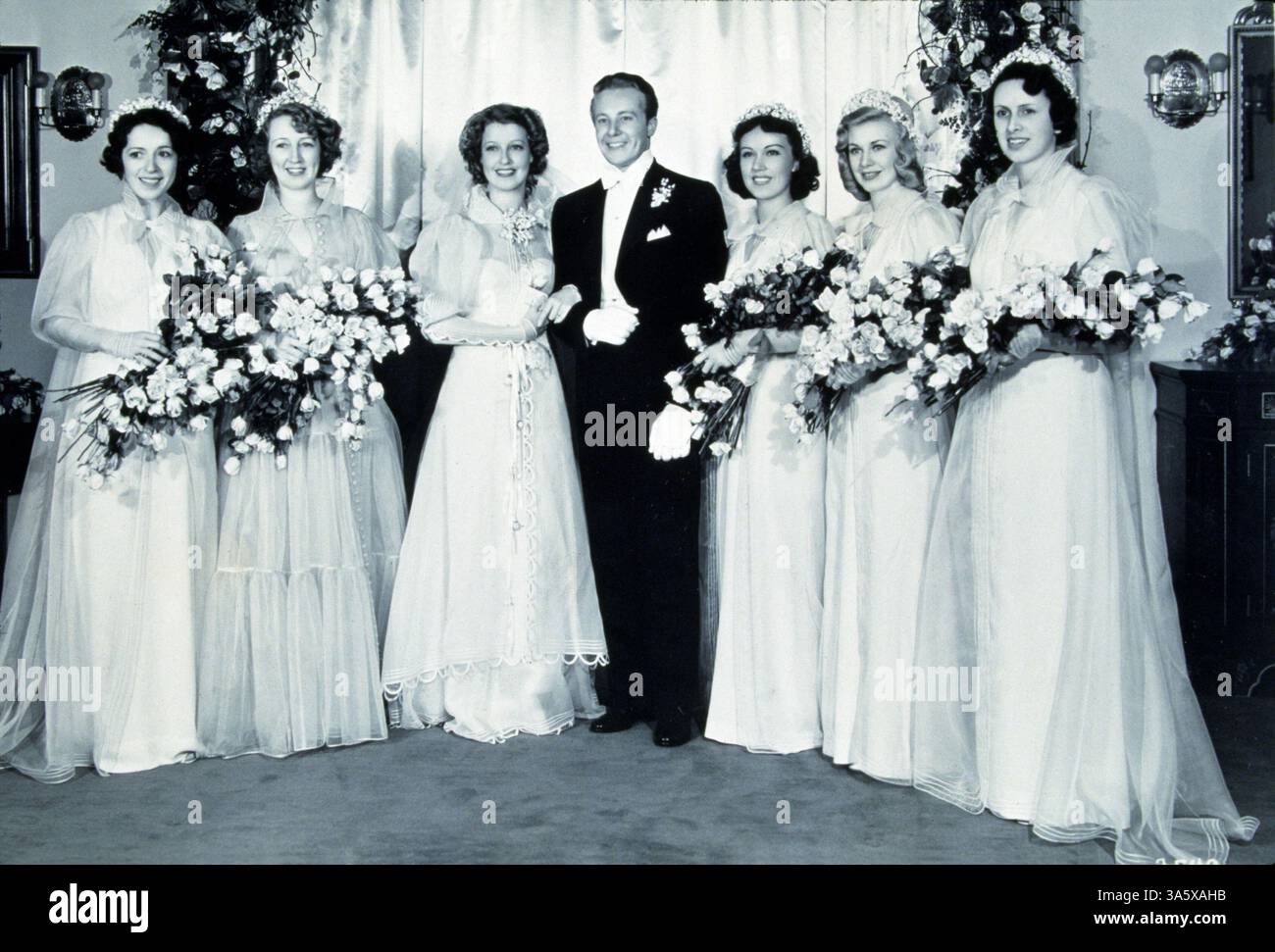 Jun 01, 1937; Hollywood, California, USA; 1937, Wedding of Jeanette ...