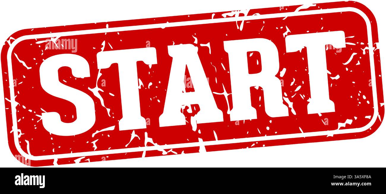 start stamp. start rectangular sign isolated on transparent background ...