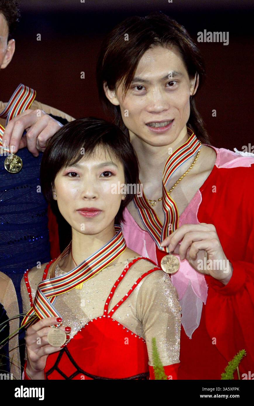 March 24, 2004; Dortmund, Germany; Qing PANG / Jian TONG of China win ...