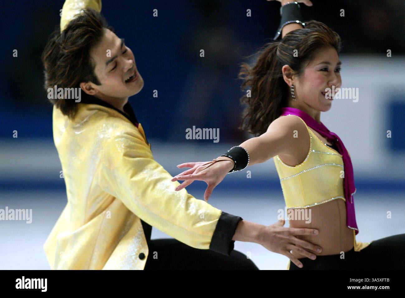March 25, 2004; Dortmund, Germany; Nozomi WATANABE / Akiyuki KIDO of ...