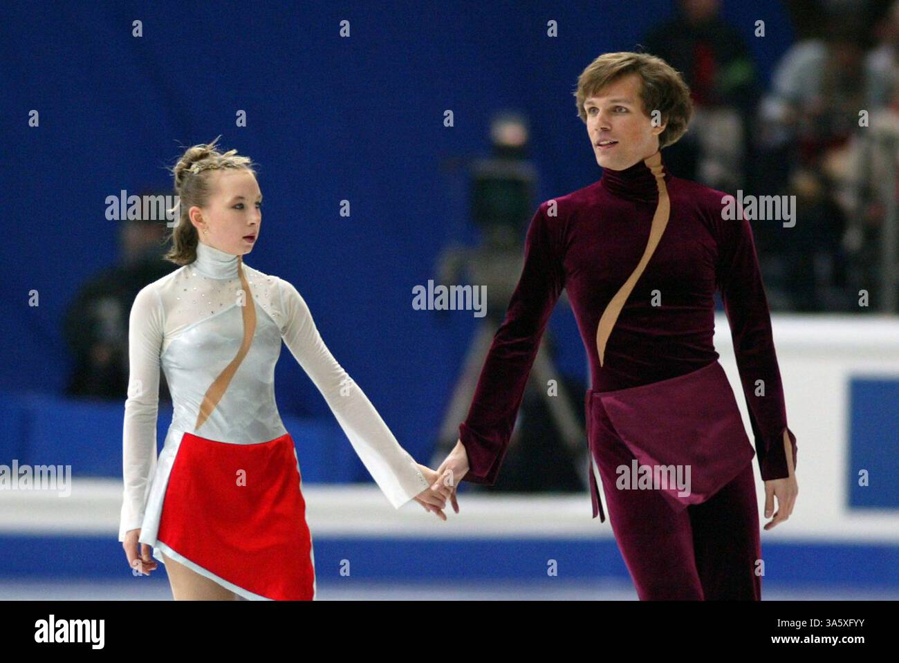 March 24, 2004; Dortmund, Germany; Marina AGANINA / Artem KNYAZEV of ...