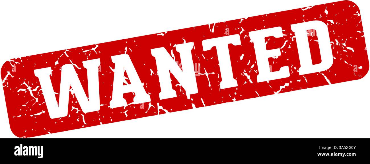 wanted stamp. wanted rectangular sign isolated on transparent ...