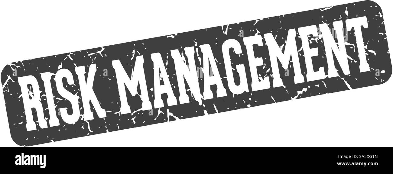 risk management stamp. risk management rectangular sign isolated on ...